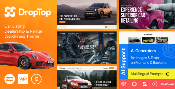 Drop-Top - Car Listing, Dealership & Rental WordPress Theme | Nullsto ...